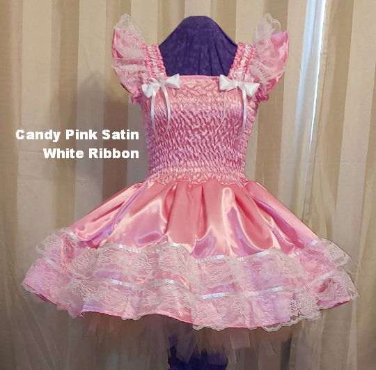 Satin Sundress Candy Pink
